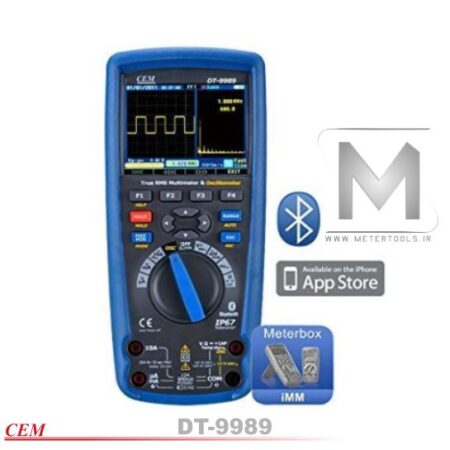 CEM DT9989 مولتیمتر و اسیلوسکوپ صنعتی با بلوتوث — میترتولز